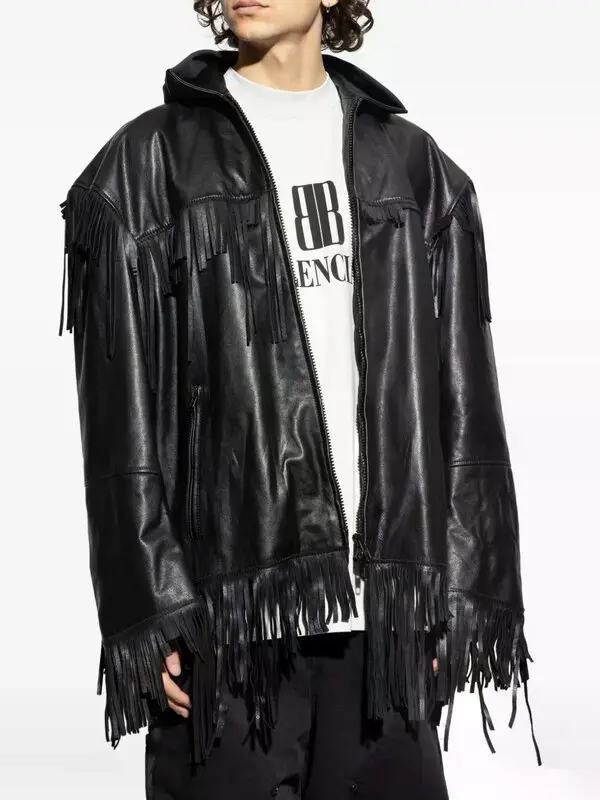 Balenciaga Fringed Leather Jacket