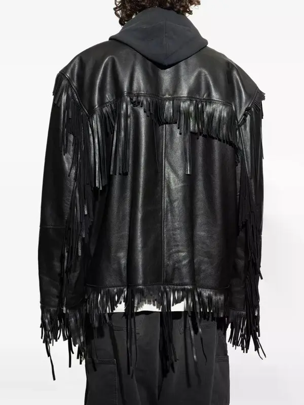 Balenciaga Fringed Leather Jacket