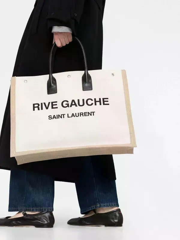 Saint Laurent Rive Gauche Tote - Neutrals