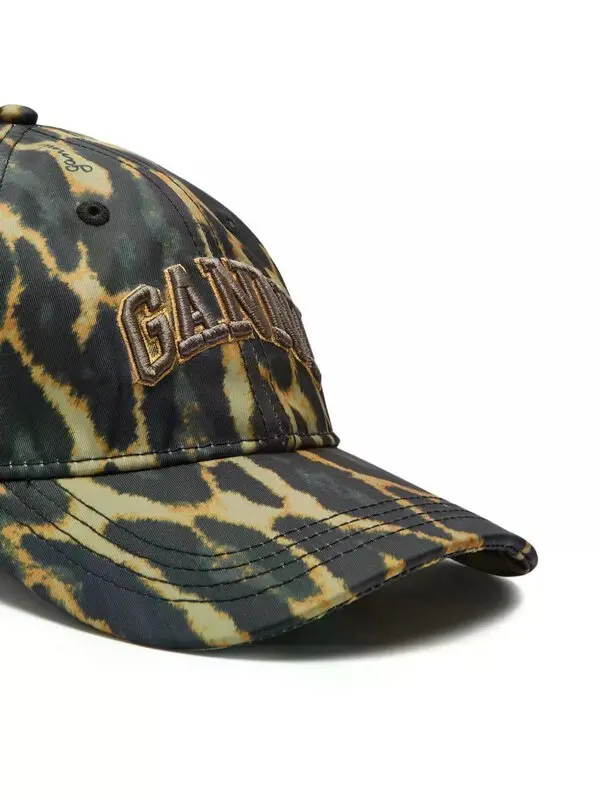 GANNI Printed Nylon Baseball Cap