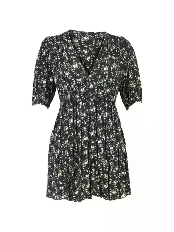 GANNI V-neck Mini Dress