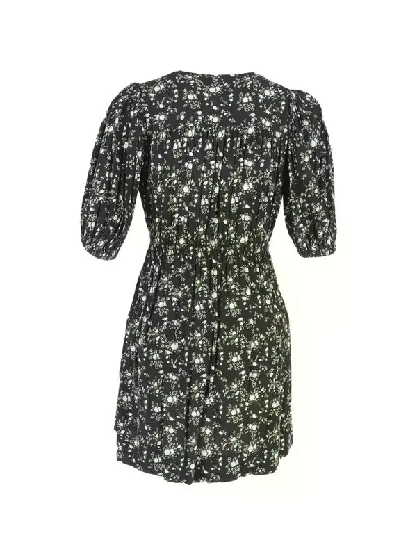 GANNI V-neck Mini Dress