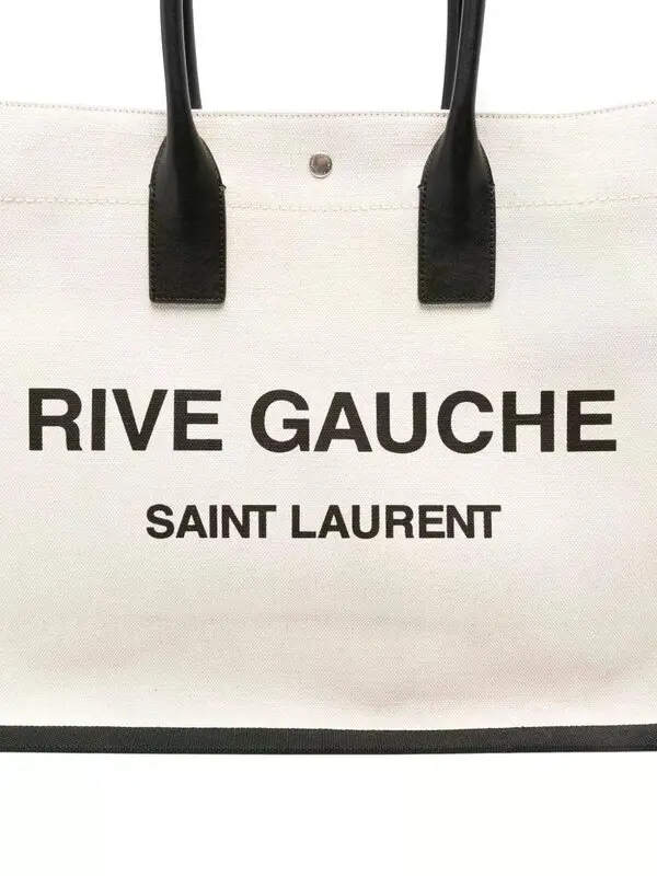 Saint Laurent Rive Gauche Tote Bag - Neutrals