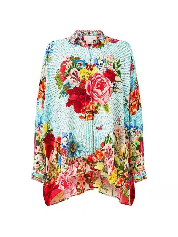 Camilla Papers And Curious Capers Blouse - Blue
