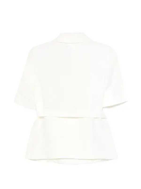 Eleventy Short Sleeve Belted Jacket