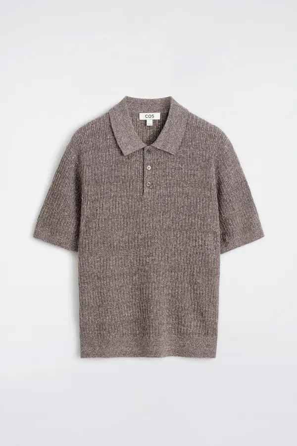 Cos Cashmere-linen Polo Shirt
