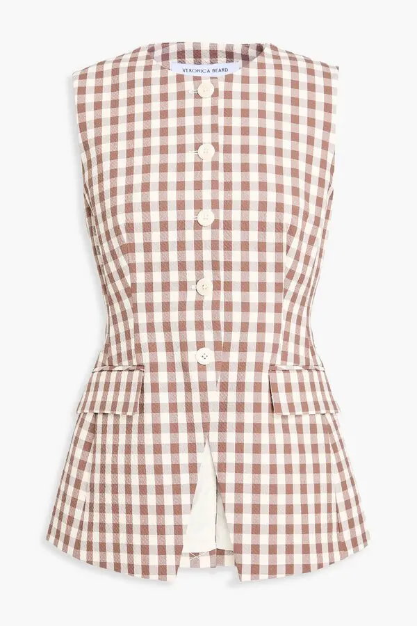 Veronica Beard Lois Gingham Vest