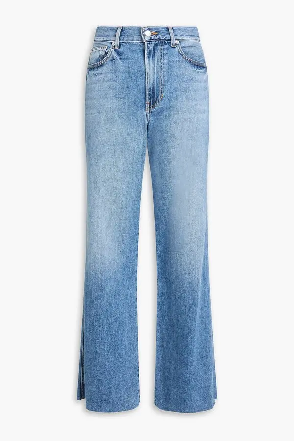 Veronica Beard Kasey Mid-rise Wide-leg Jeans