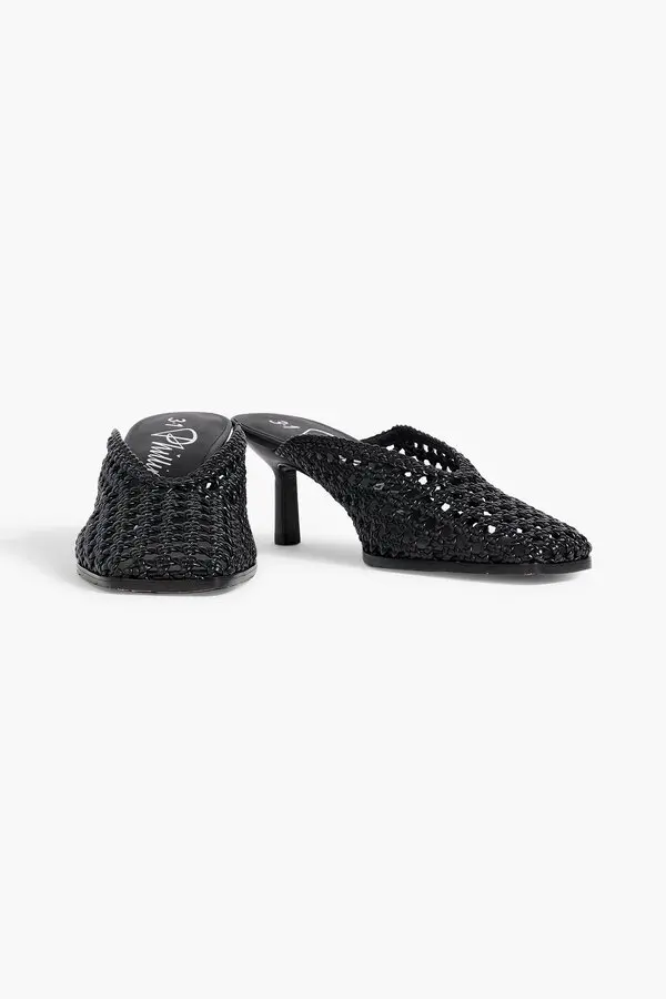 3.1 Phillip Lim Id Macramé Leather Mules