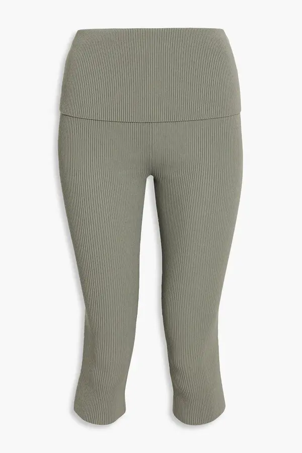 3.1 Phillip Lim Cropped Ribbedknit Leggings