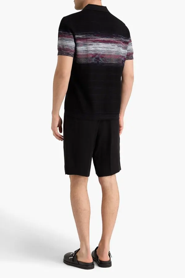 Missoni Spacedyed Cotton Polo Shirt - Black