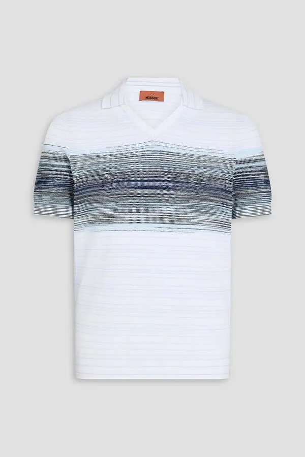 Missoni Spacedyed Cotton Polo Shirt - White