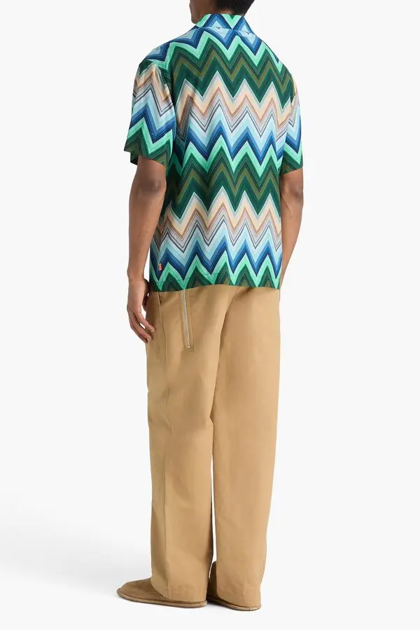Missoni Printed Twill Shirt - Green
