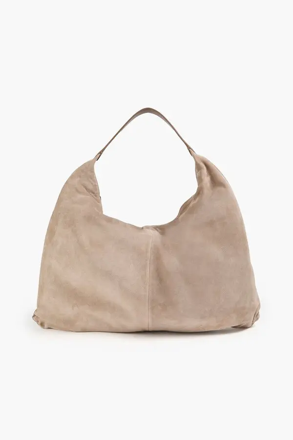 Brunello Cucinelli Suede Tote - Stone