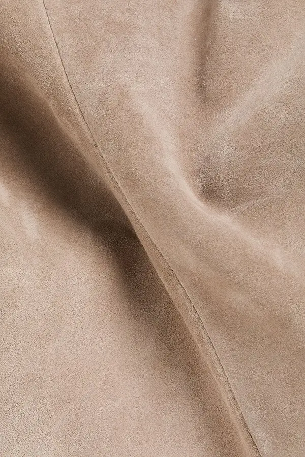 Brunello Cucinelli Suede Tote - Stone