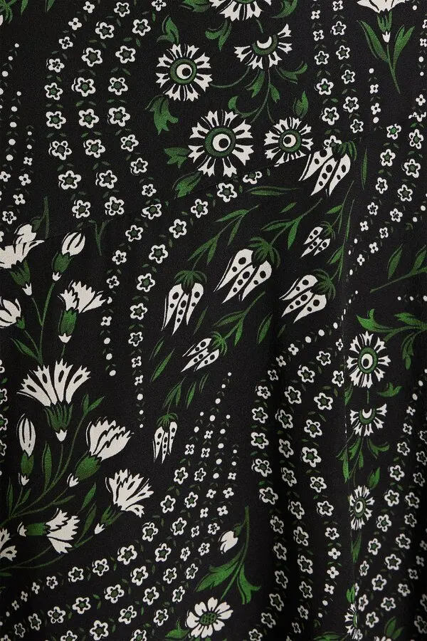 Veronica Beard Rosemary Asymmetric Floral-print Skirt
