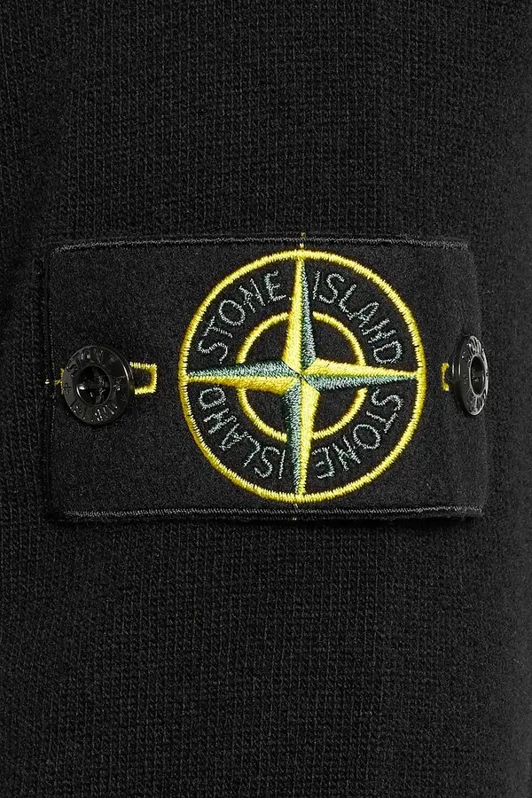 Stone Island Appliquéd Wool Sweater