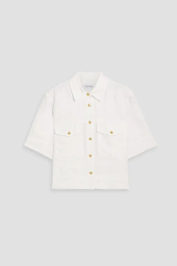 Veronica Beard Spruce Linen Shirt