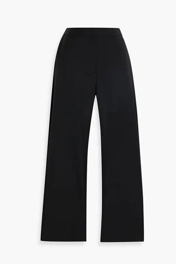 Loulou De Saison Cropped Wool-twill Slim-leg Pants - Black