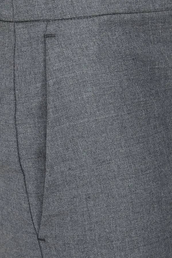 Loulou De Saison Sofe Cropped Wool-twill Straight-leg Pants - Gray