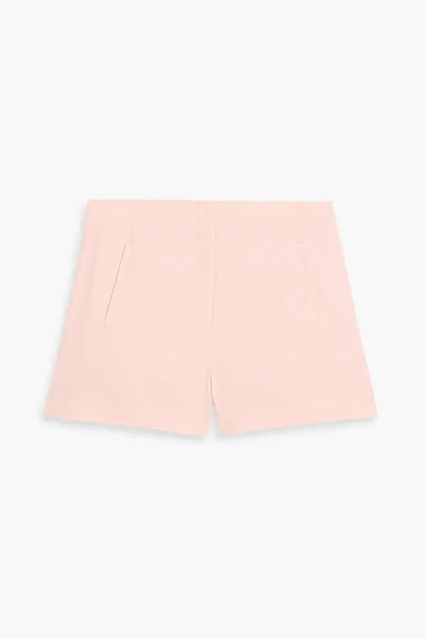 Veronica Beard Jazmin Linen-blend Twill Shorts - Baby Pink