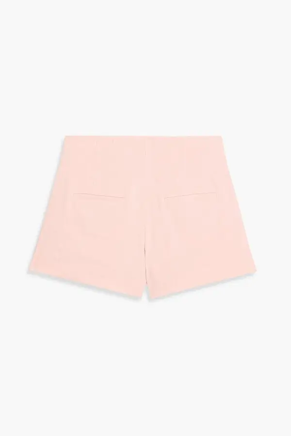 Veronica Beard Jazmin Linen-blend Twill Shorts - Baby Pink