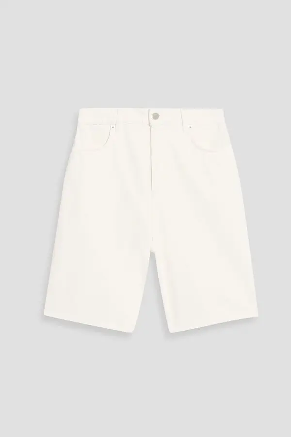 Loulou De Saison Isu Denim Shorts - Ivory