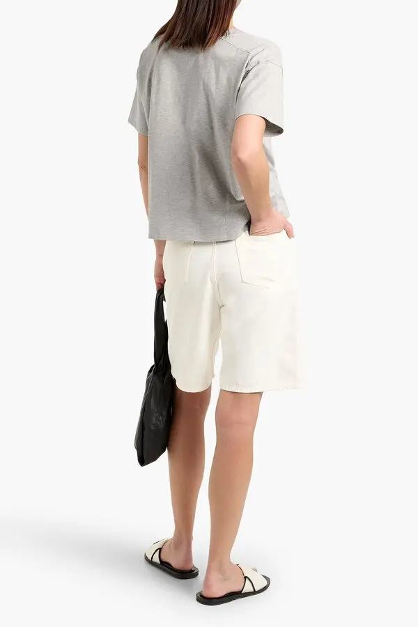 Loulou De Saison Isu Denim Shorts - Ivory
