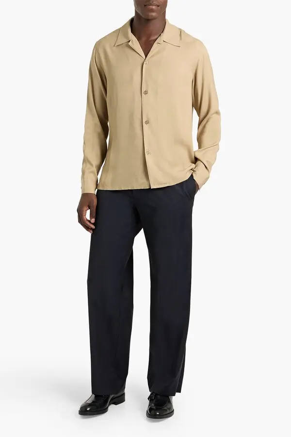 Sandro Wool-blend Trousers - Navy