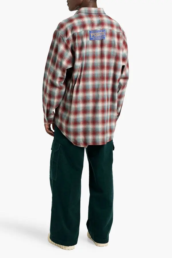 MAISON MARGIELA Pendleton Checked Woolflannel Shirt