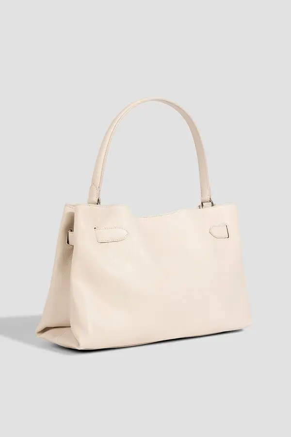 Brunello Cucinelli Buckle-detailed Pebbled-leather Tote