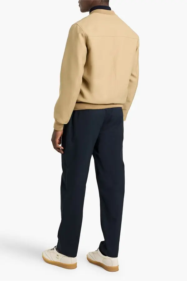 Sandro Twill Bomber Jacket - Sand