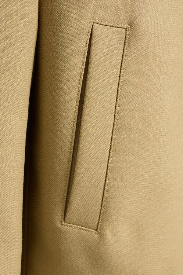 Sandro Twill Bomber Jacket - Sand