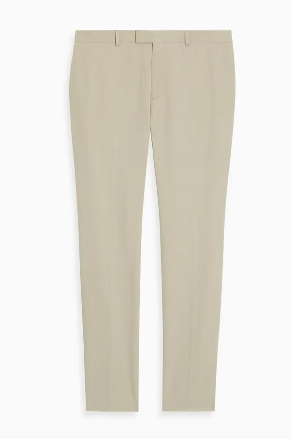 Sandro Tapered Lyocell-blend Pants - Mushroom