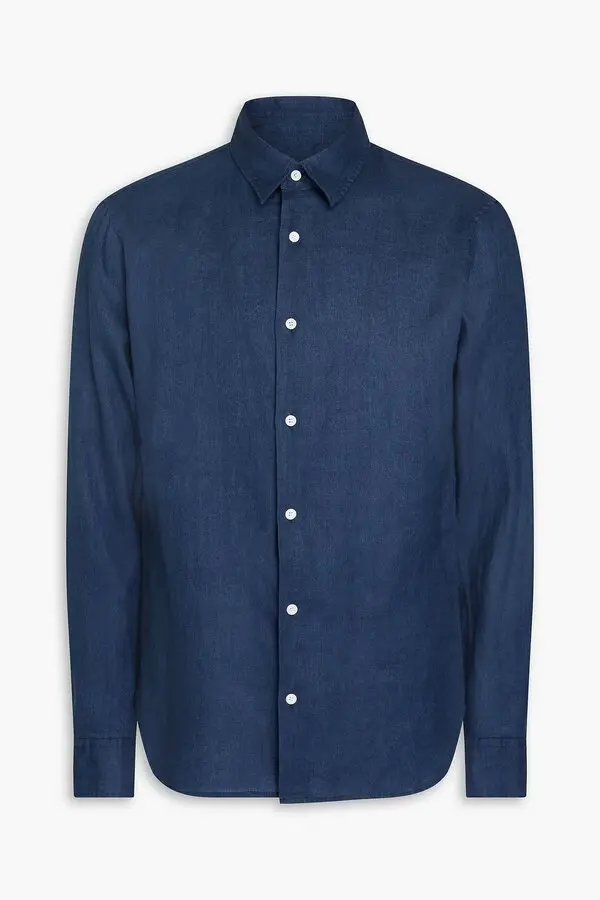 Sandro Linen Shirt - Navy
