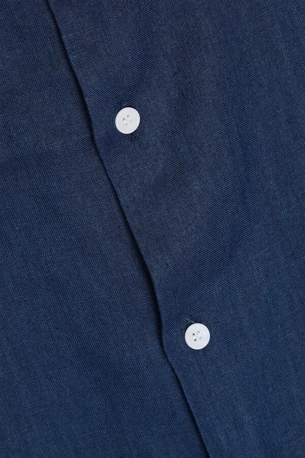 Sandro Linen Shirt - Navy