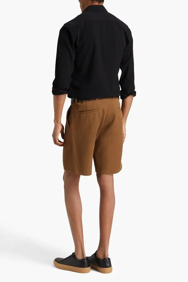 Sandro Cotton-twill Shorts - Light Brown