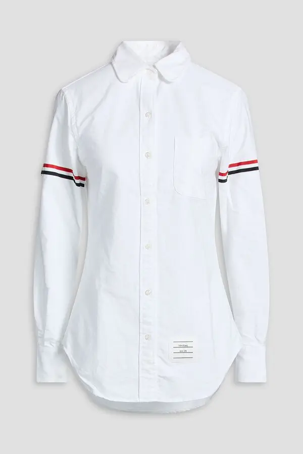 Thom Browne Cotton-piqué Shirt - White