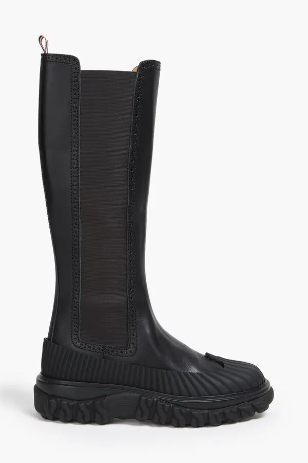 Thom Browne Leather Knee Boots
