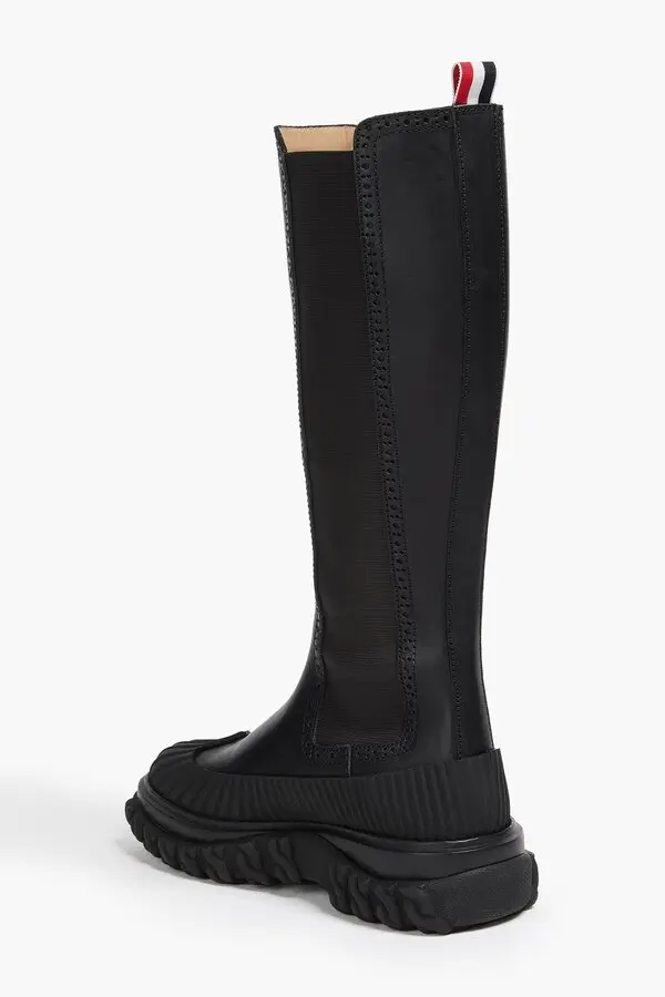 Thom Browne Leather Knee Boots