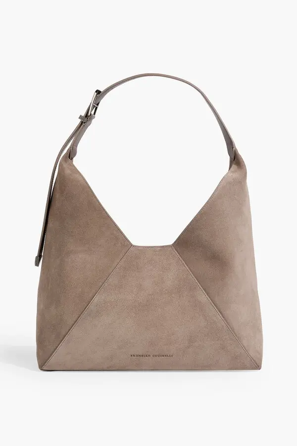 Brunello Cucinelli Suede Shoulder Bag