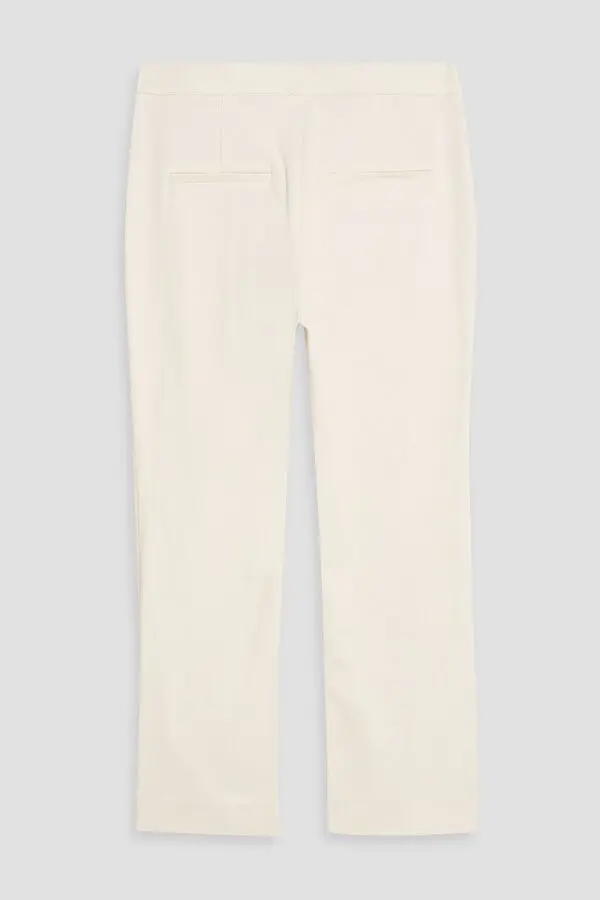 Veronica Beard Cotton-blend Twill Straight-leg Pants
