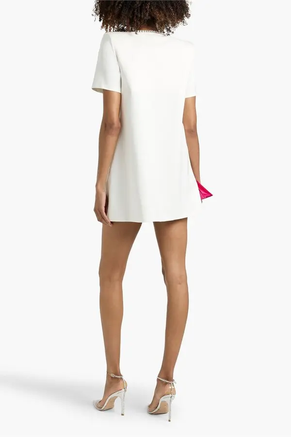 AREA Crystal-embellished Mini Dress