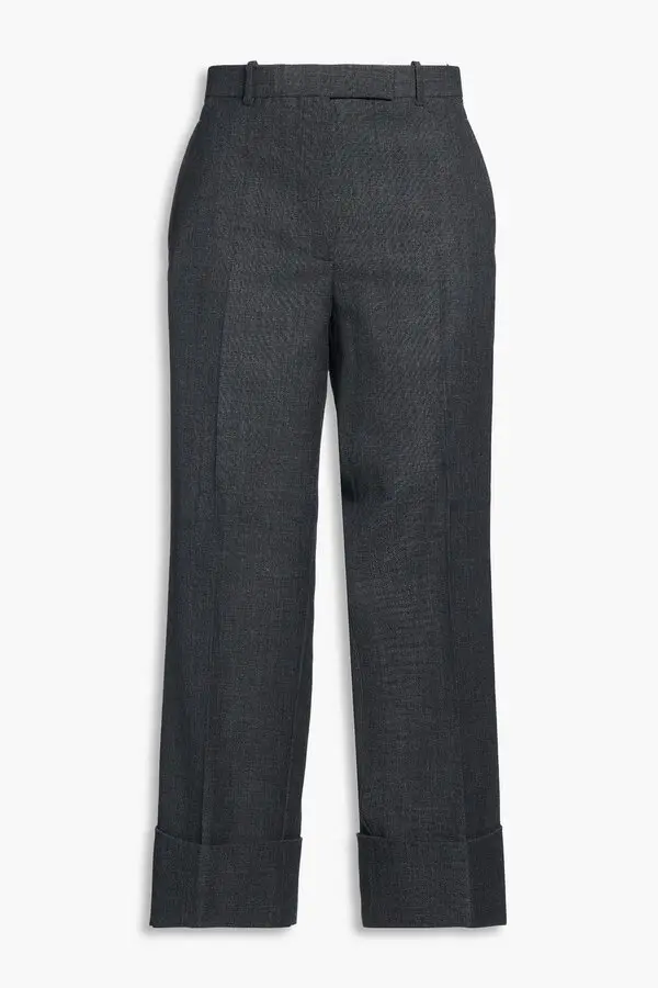 Thom Browne Cropped Wool Straight-leg Pants