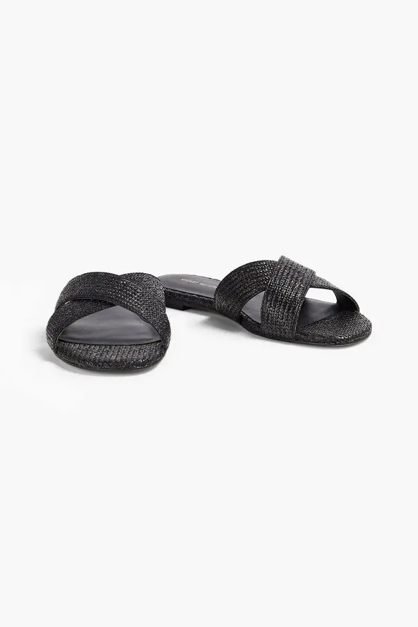 STUART WEITZMAN Roza Faux Raffia Sandals