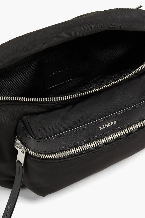 Sandro Leather-trimmed Belt Bag