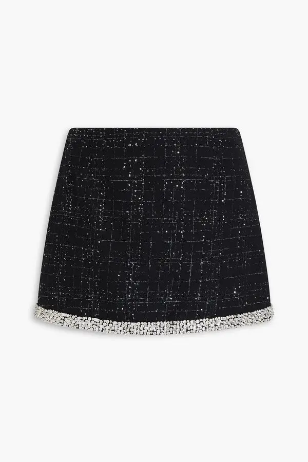 Maje Embellished Tweed Mini Skirt