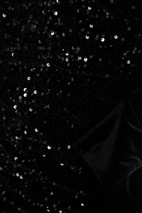 Maje Sequined Velvet Mini Dress