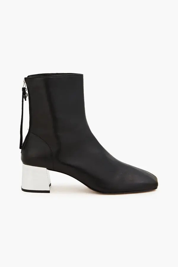 Maje Leather Ankle Boots