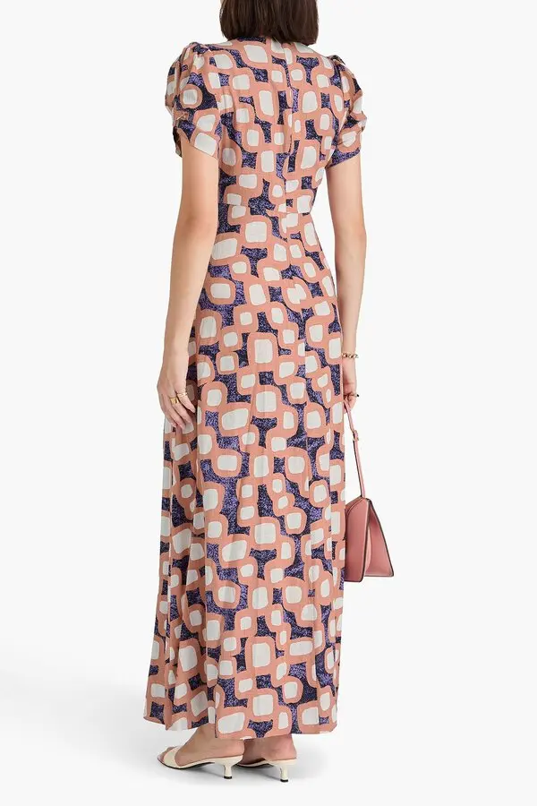 Diane Von Furstenberg Printed Woven Maxi Dress